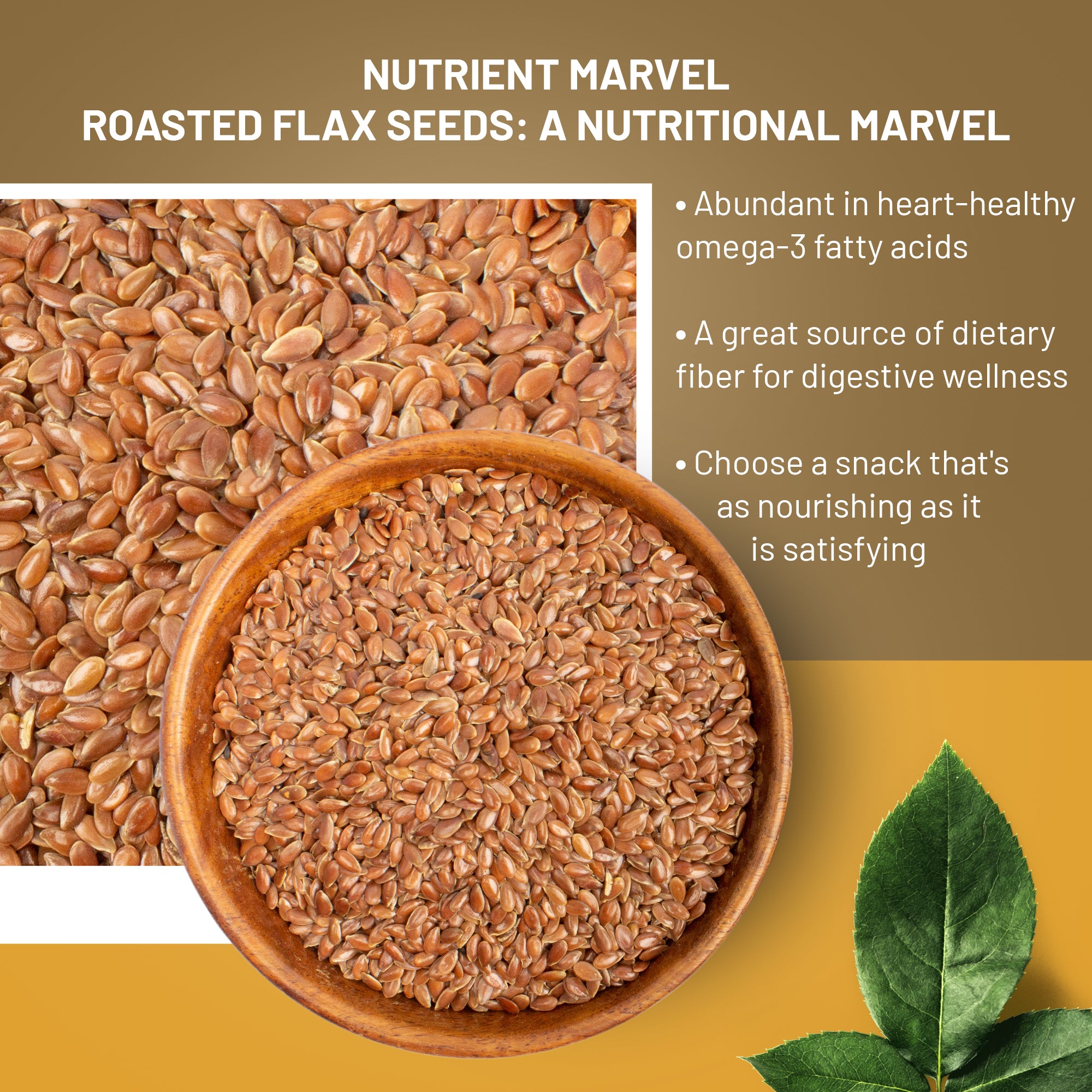 Roasted Flax Seeds - Nutrient Powerhouse for Wellness – Nutree Concept